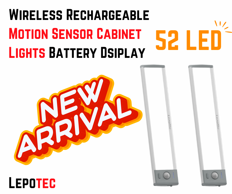 Lepotec 52 LED Wireless Rechargeable Motion Sensor Cabinet – LEPOTEC SHOP